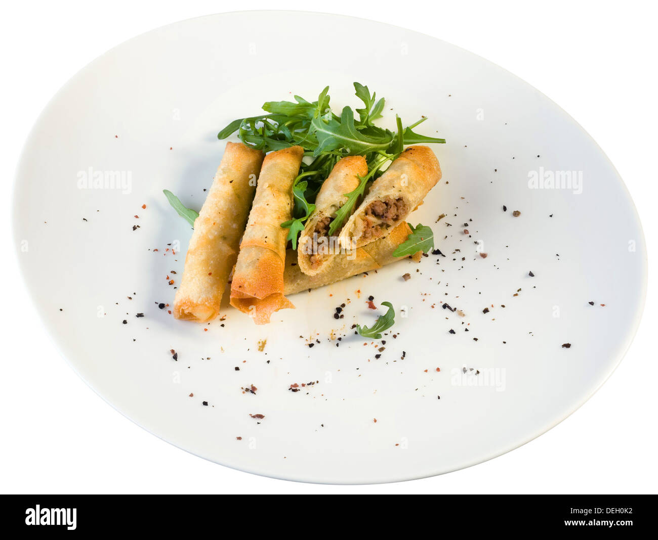 Deep Fried Turkish Cigar Shaped Rolls "Sigara Boregi Stock Photo - Alamy