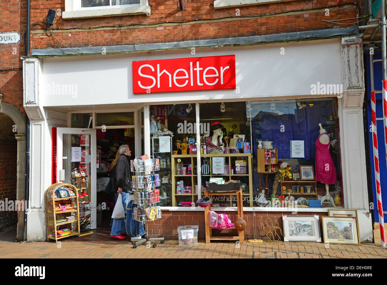 Shelter charity shop, High Street, Rugby, Warwickshire, England, United ...