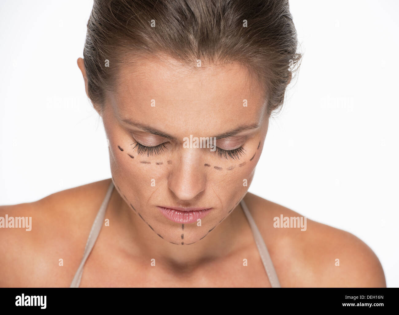 Facial marks hi-res stock photography and images - Alamy