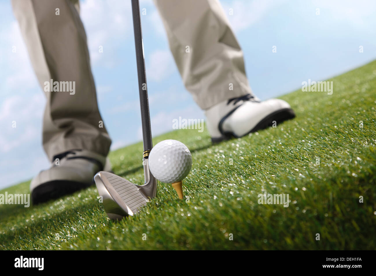 Playing golf Stock Photo - Alamy
