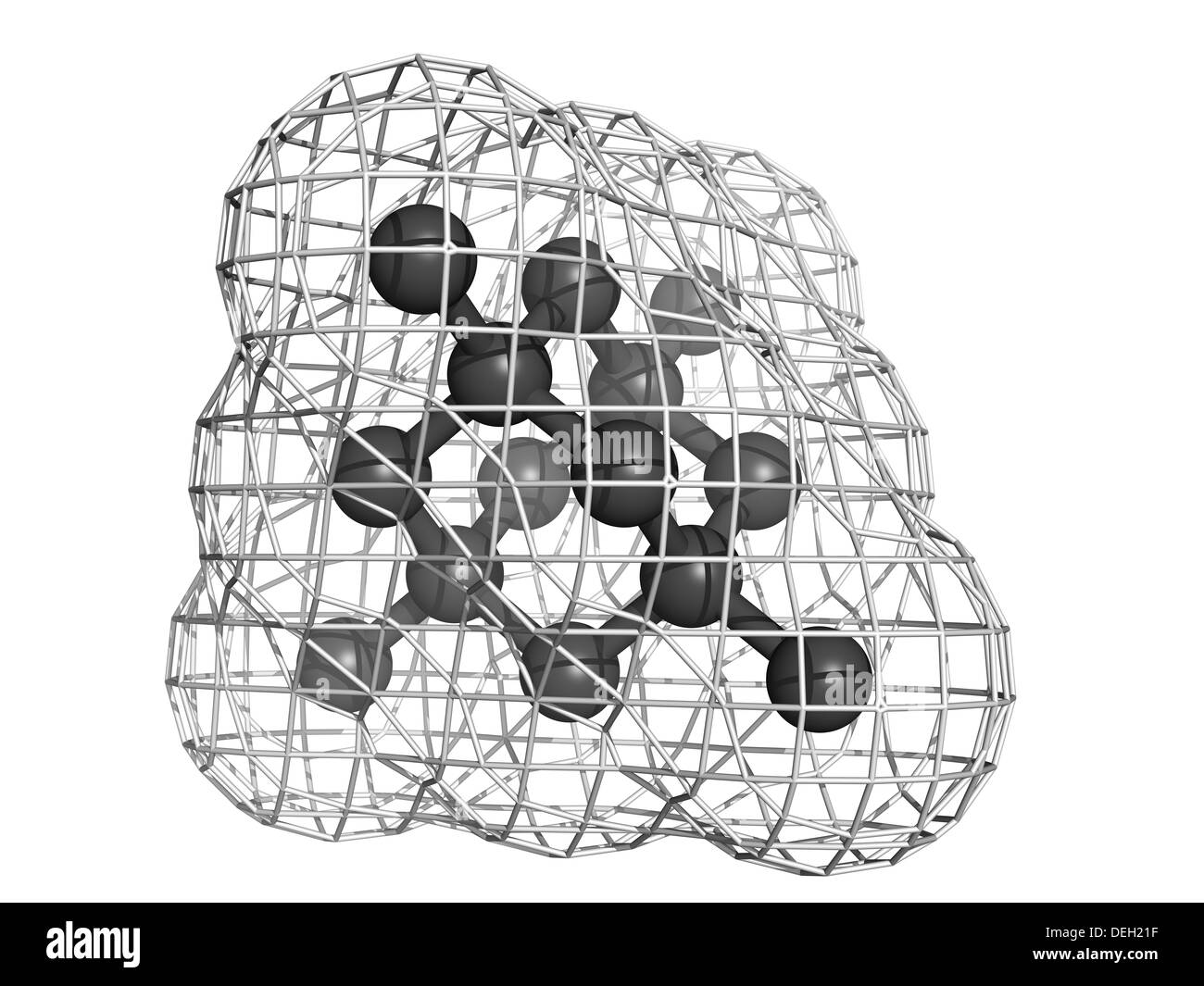 Diamond crystal structure. Unit cell. Unbound atoms omitted. Atoms are ...