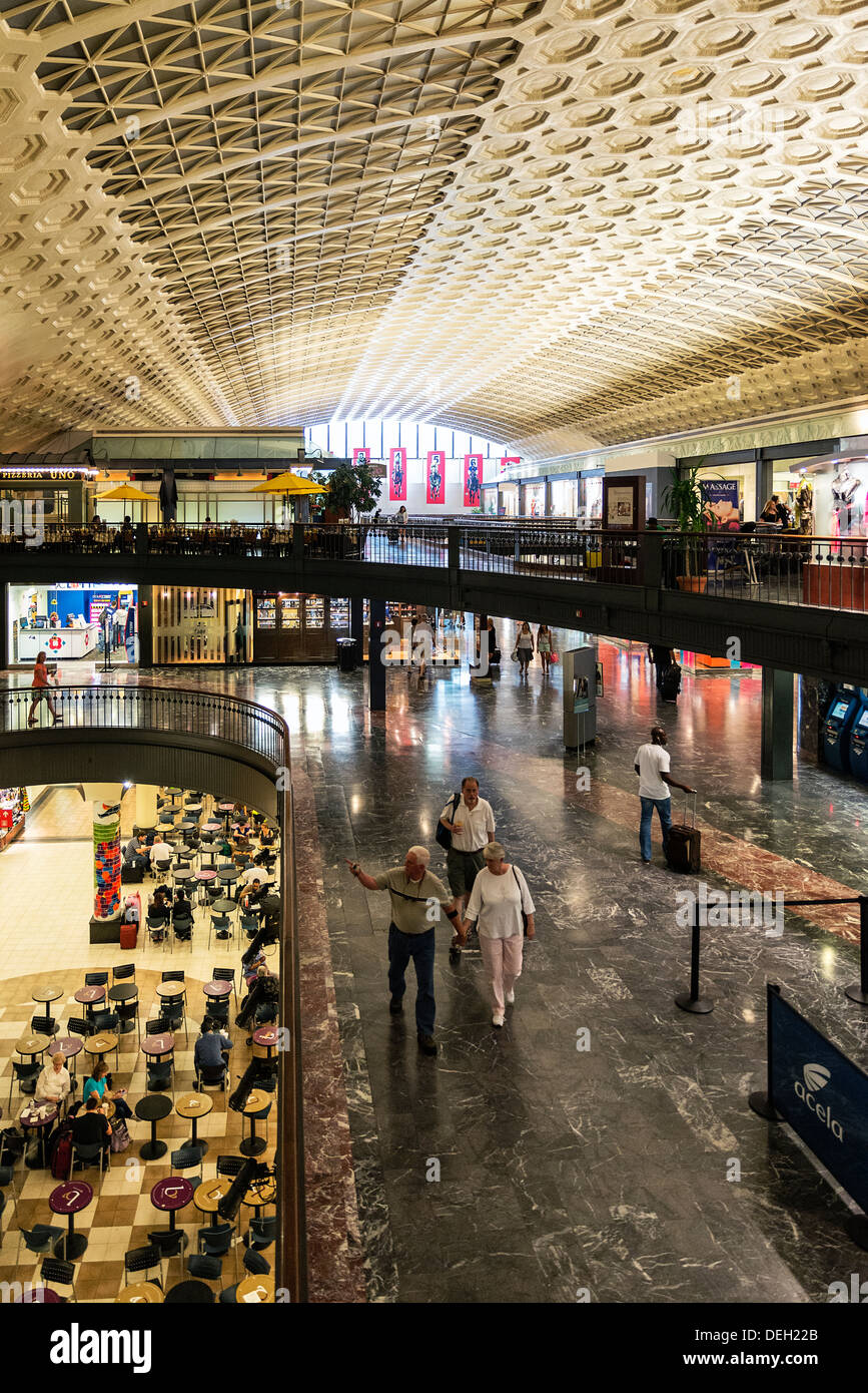 Interior ceiling, Union Station, Washington DC, USA Stock Photo - Alamy
