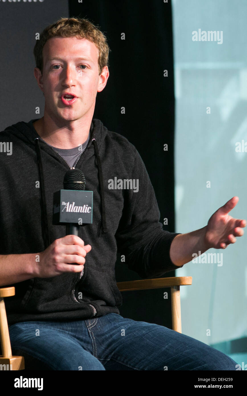 Mark Zuckerberg, co-founder, Chairman and CEO of Facebook Stock Photo ...