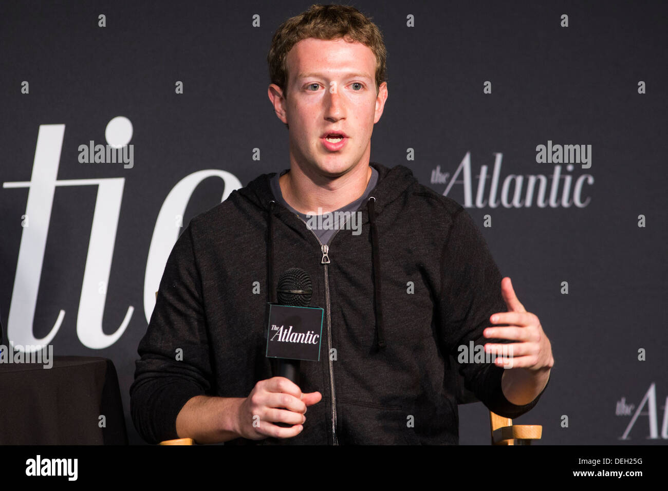 Mark Zuckerberg, co-founder, Chairman and CEO of Facebook Stock Photo ...