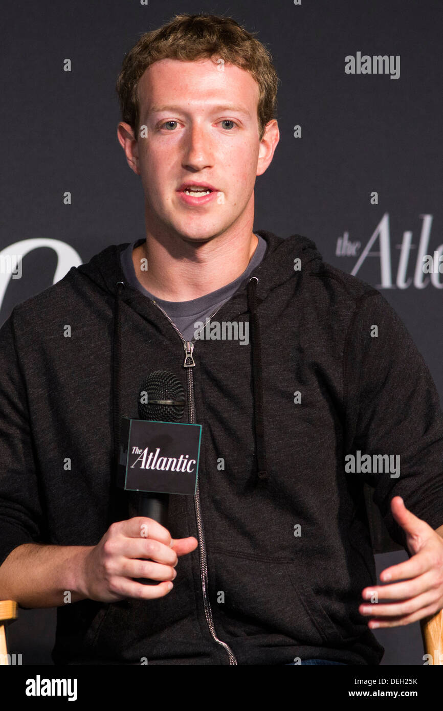 Mark Zuckerberg, co-founder, Chairman and CEO of Facebook Stock Photo ...