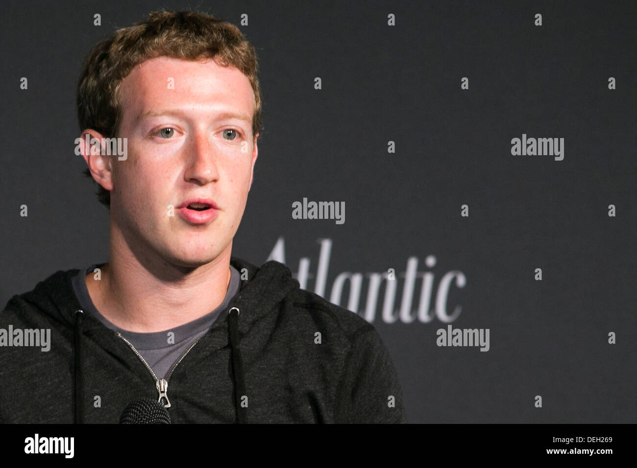 Mark Zuckerberg, co-founder, Chairman and CEO of Facebook Stock Photo ...
