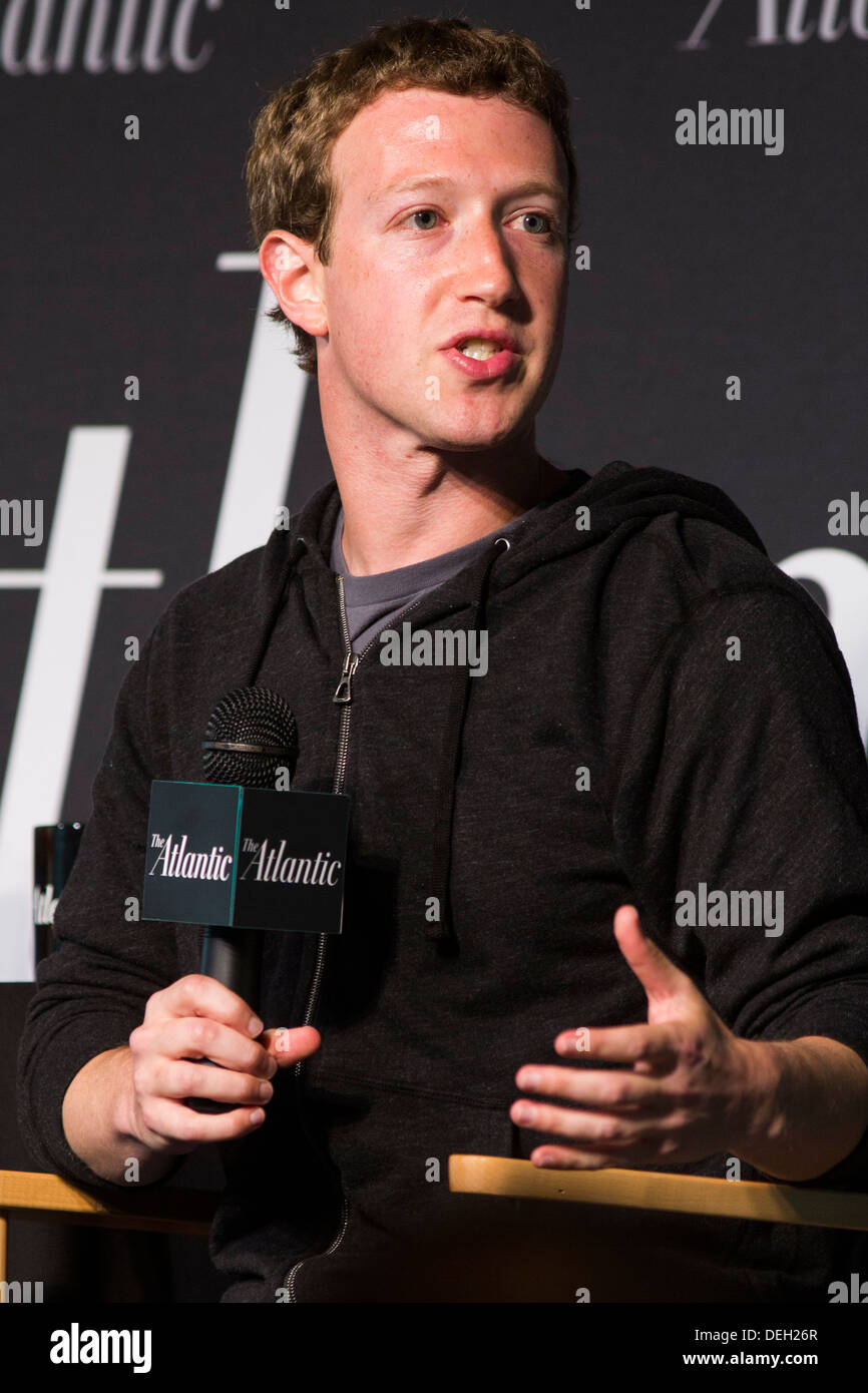 Mark Zuckerberg, co-founder, Chairman and CEO of Facebook Stock Photo ...