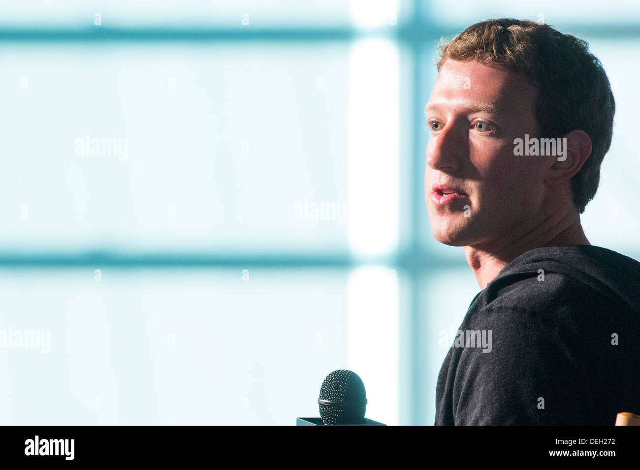 Mark Zuckerberg, co-founder, Chairman and CEO of Facebook Stock Photo ...