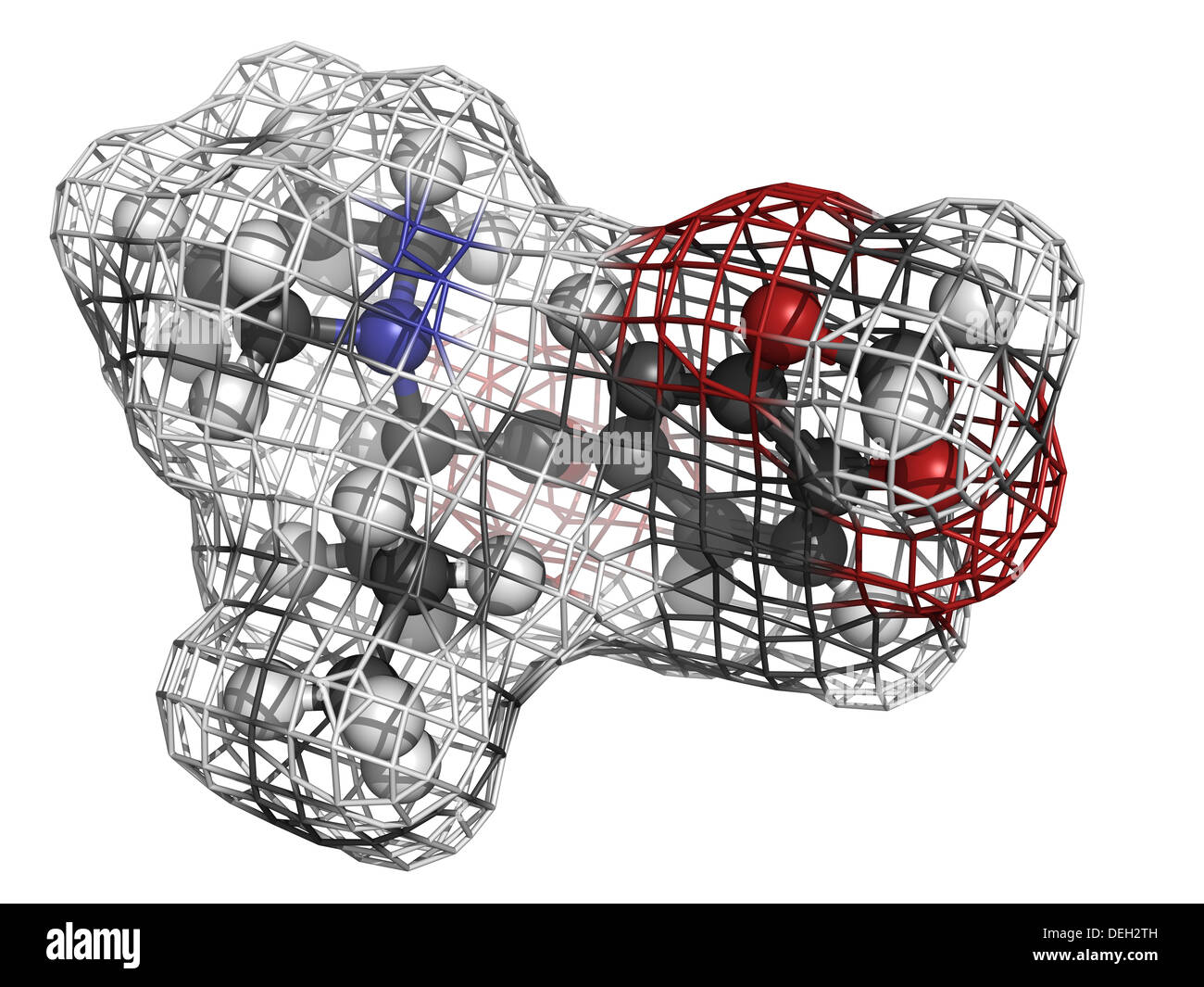 methylenedioxypyrovalerone (MDPV, Bath salts) molecule, chemical ...