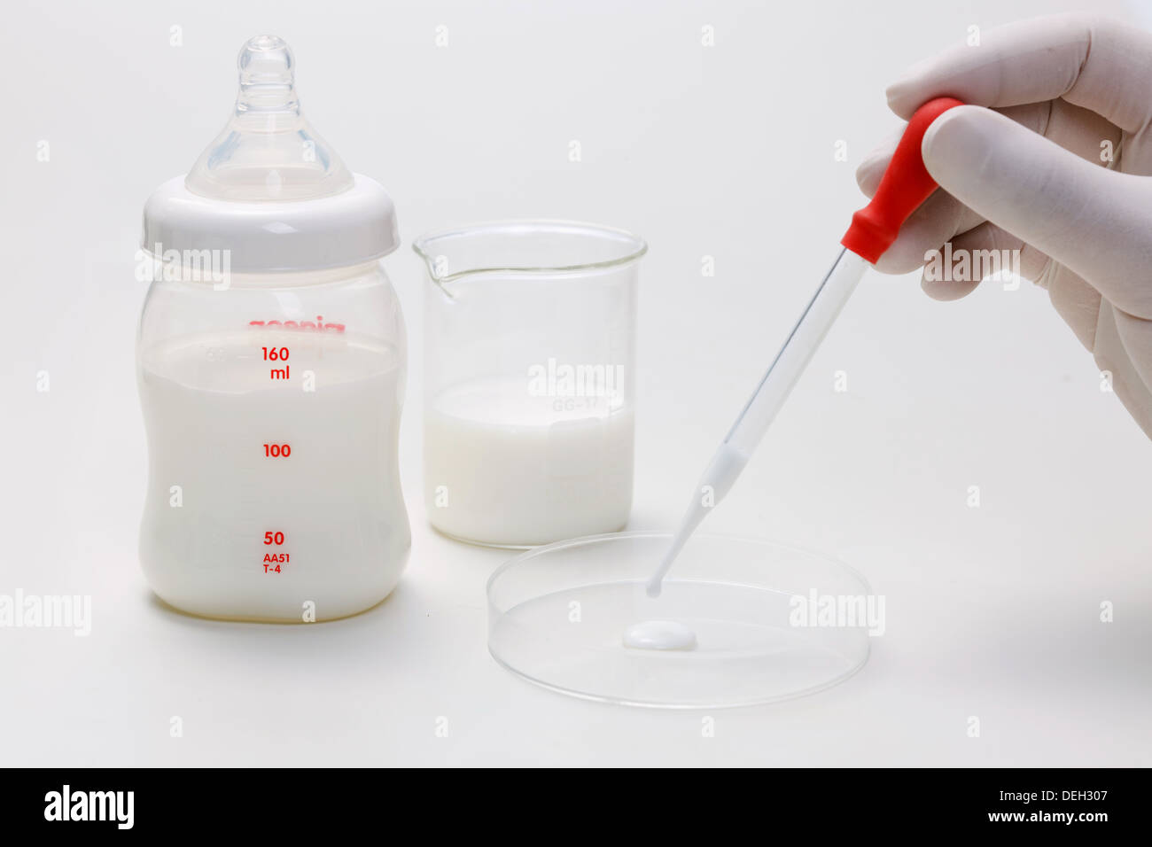 Research of milk in laboratory Stock Photo - Alamy
