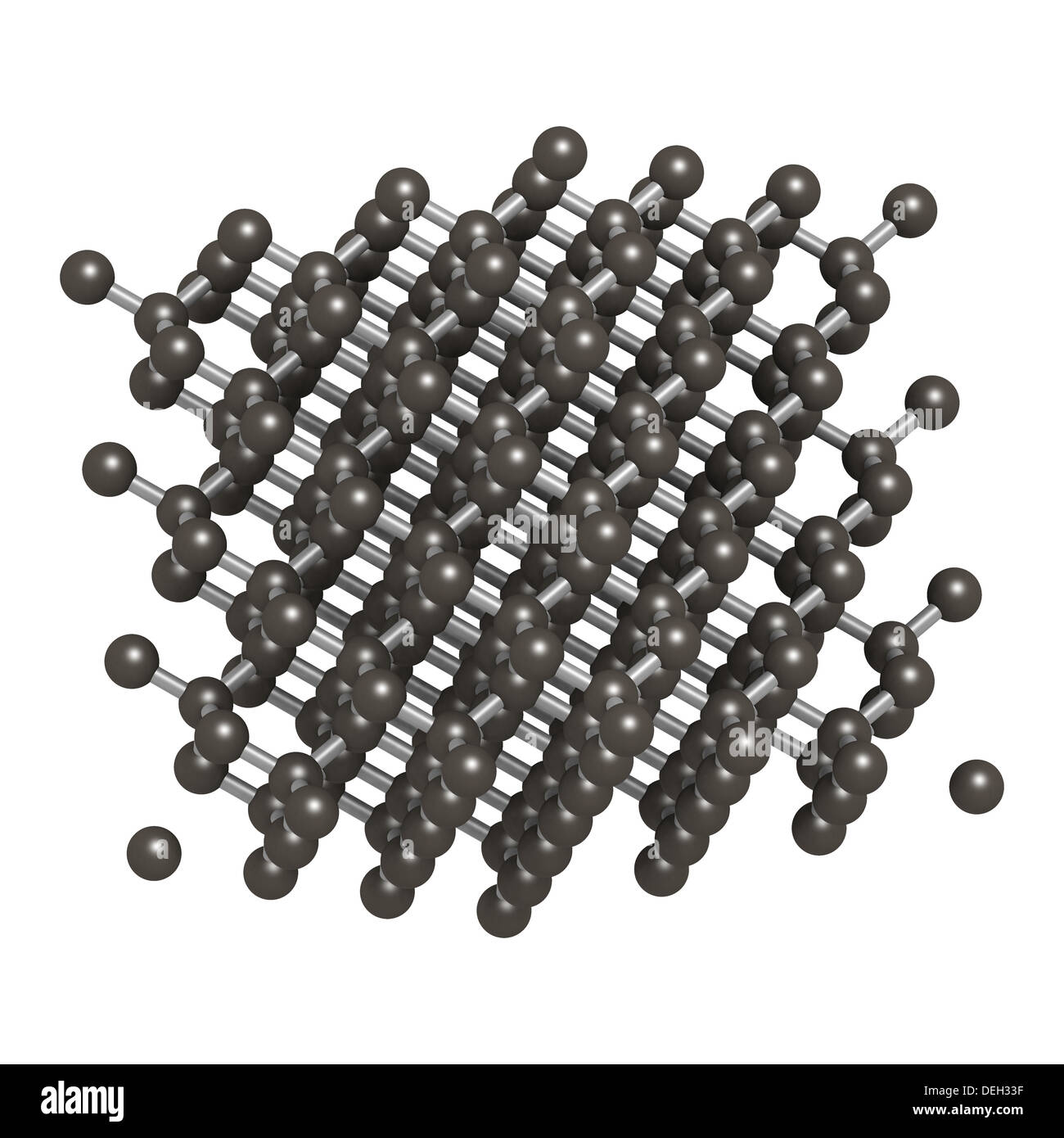 Pure silicon (Si, silicium), crystal structure. Main building material ...