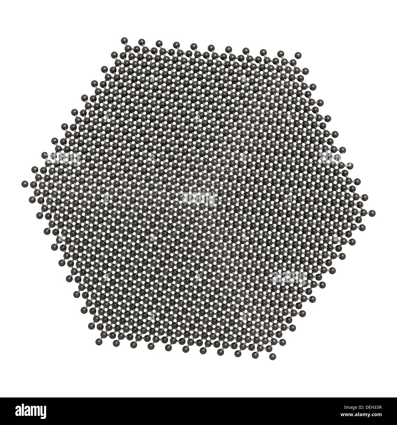 Pure silicon (Si, silicium), crystal structure. Main building material ...