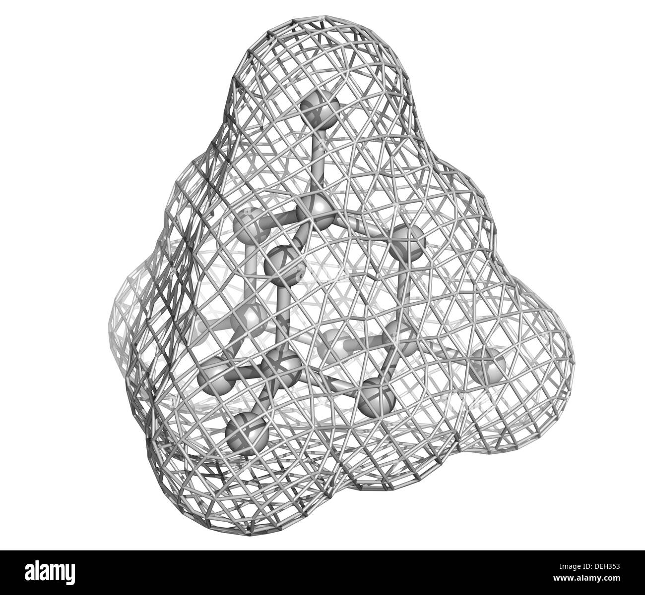 Pure silicon (Si, silicium), crystal structure. Main building material ...