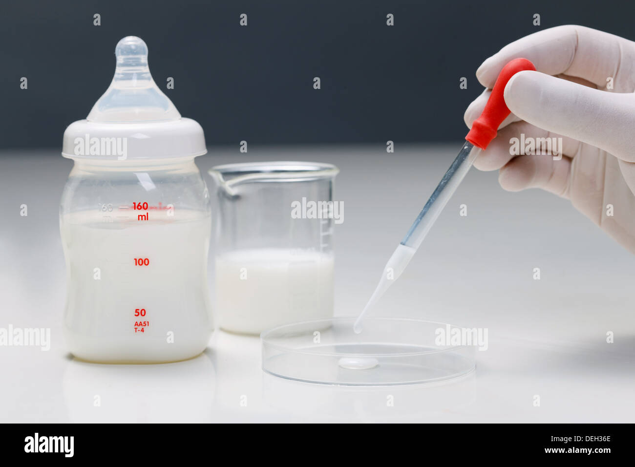 Baby milk bottle laboratory hi-res stock photography and images - Alamy