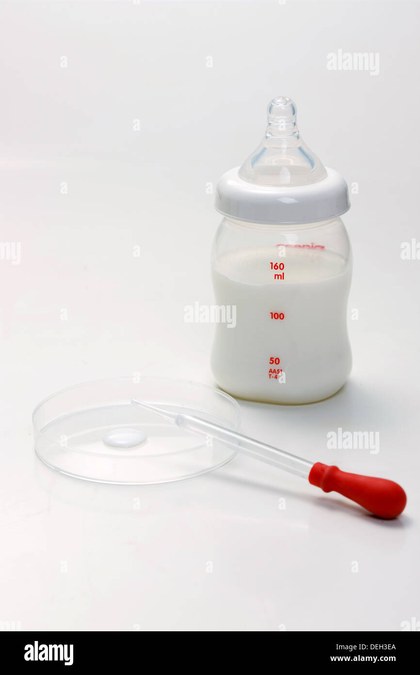 Baby milk bottle laboratory hi-res stock photography and images - Alamy