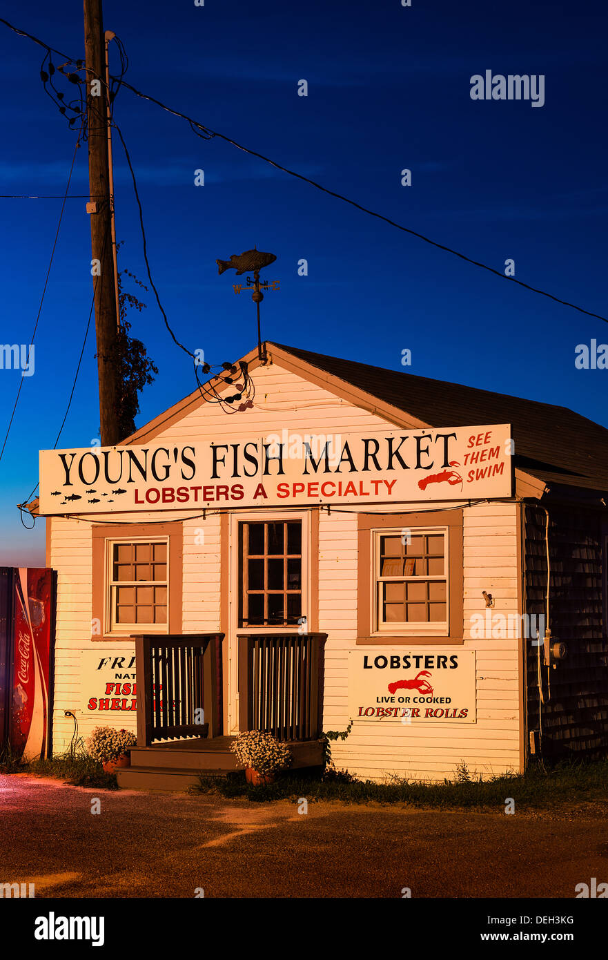 Small coastal seafood and lobster shack, Rock Harbor, Orleans, Cape Cod ...