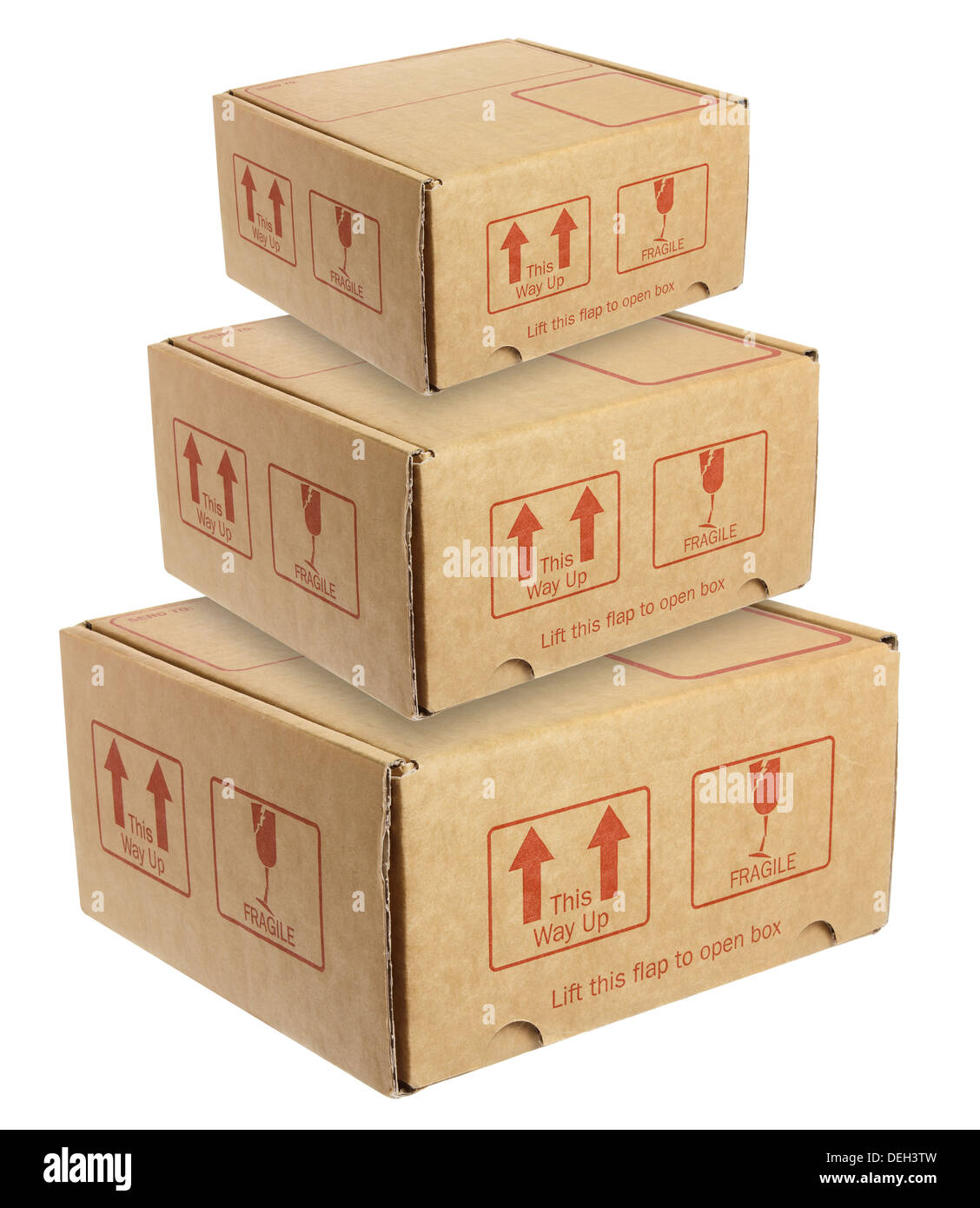 Boxes cardboard cutout Cut Out Stock Images & Pictures - Alamy