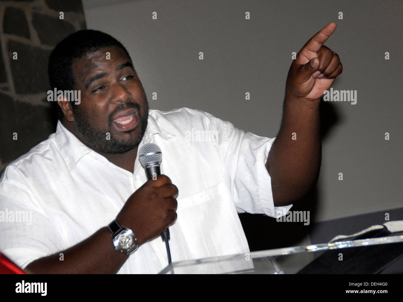 Black Pastor Preaching