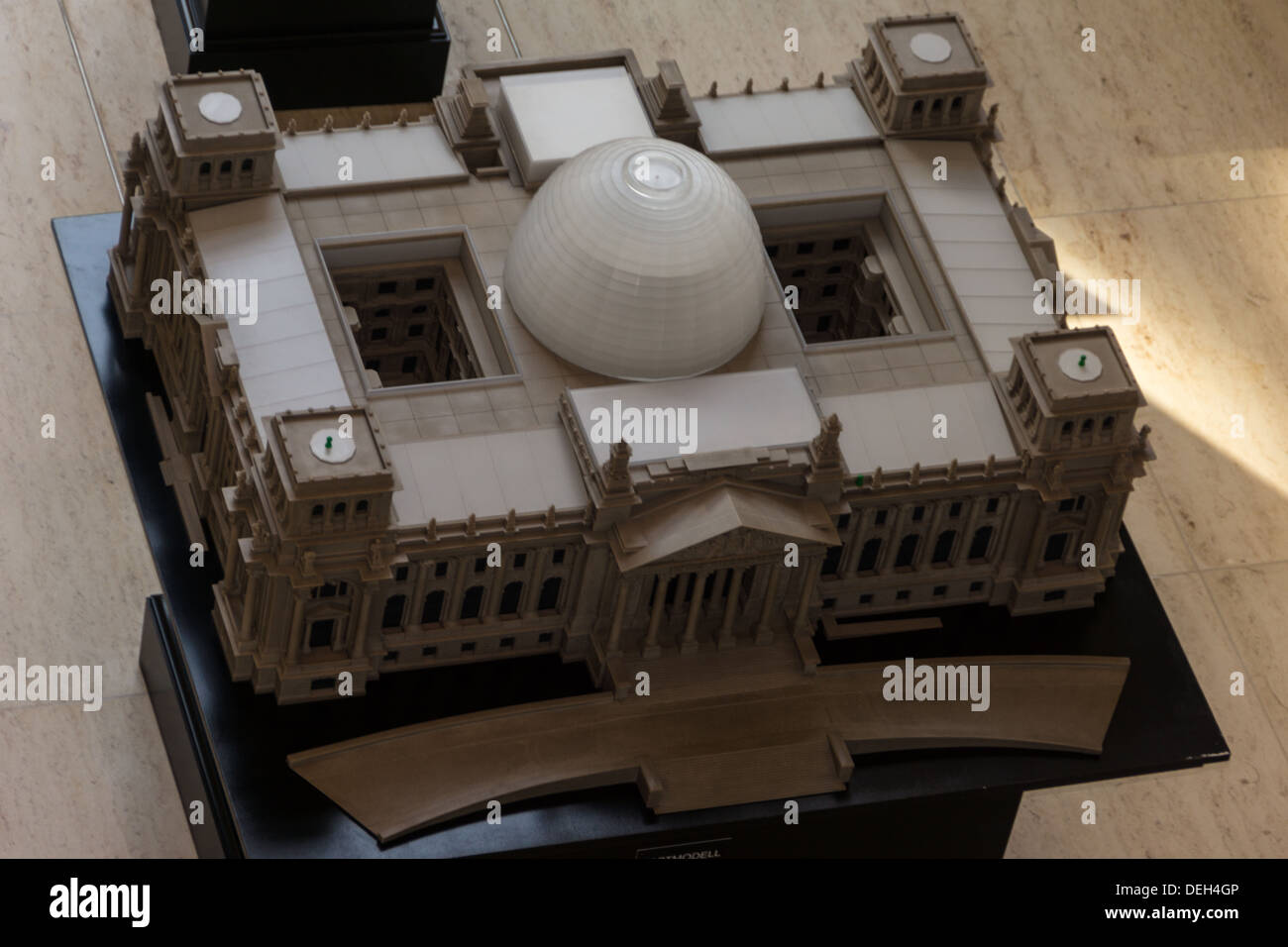 The Reichstag in Berlin with the German Bundestag and the famous glass ...