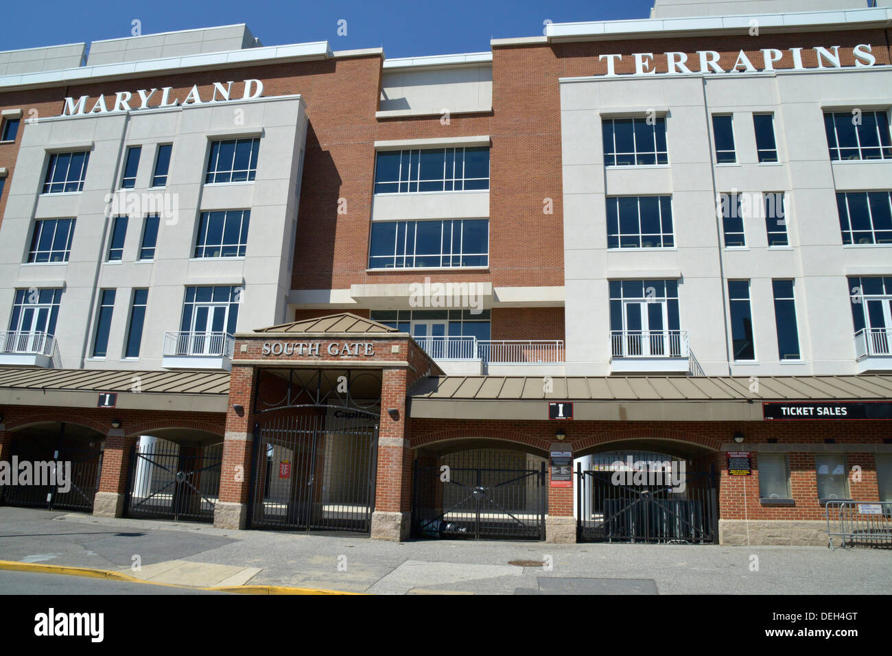 Capital One Field at the University of Maryland southgate ticket booths ...