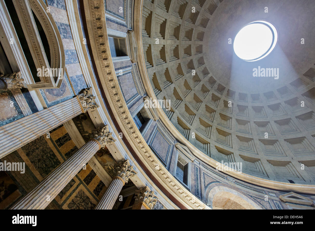 Illuminated columns rome hi-res stock photography and images - Alamy