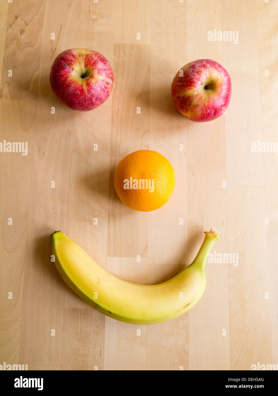 Happy fruit face hi-res stock photography and images - Alamy
