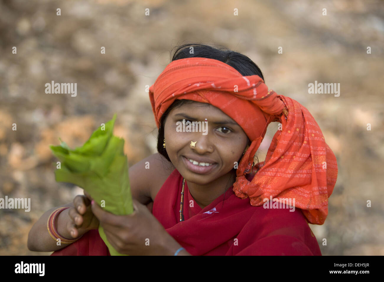 Tribal Oriyan woman, Orissa, India. Rural faces of India Stock Photo ...