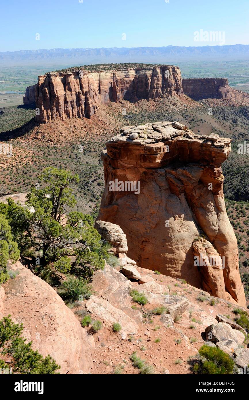 View of Balanced Rock Grandview Point Colorado National Monument Grand ...