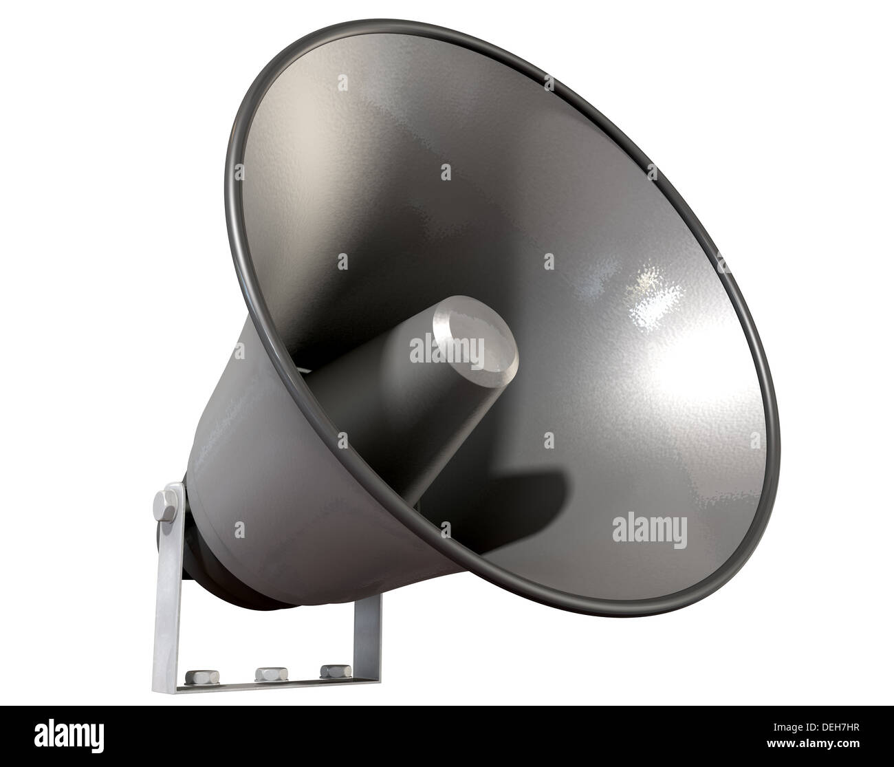 A loudspeaker on an isolated background Stock Photo - Alamy