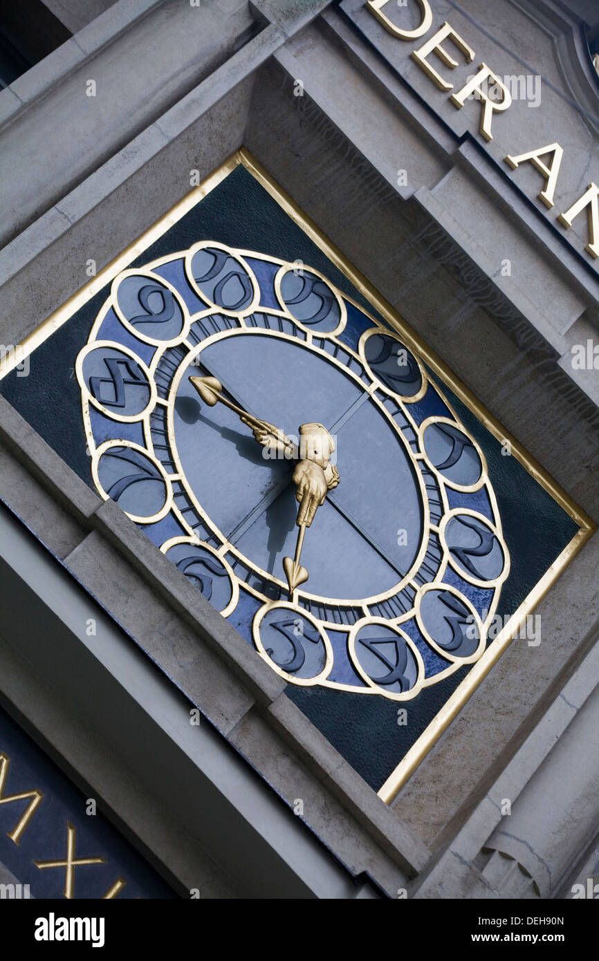 The Ankeruhr Anchor Clock face in Vienna Austria Stock Photo - Alamy