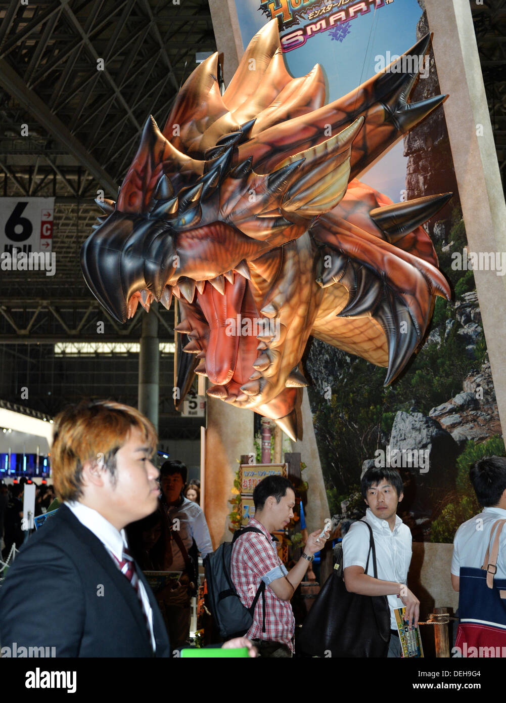 Tokyo, Japan. 19th Sep, 2013. Game players visit the Capcon booth at ...