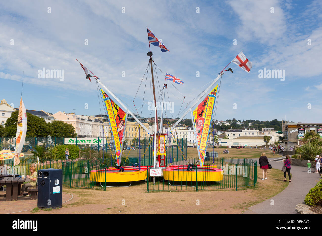 Teignmouth seafront Devon England English coast town by the sea Stock ...