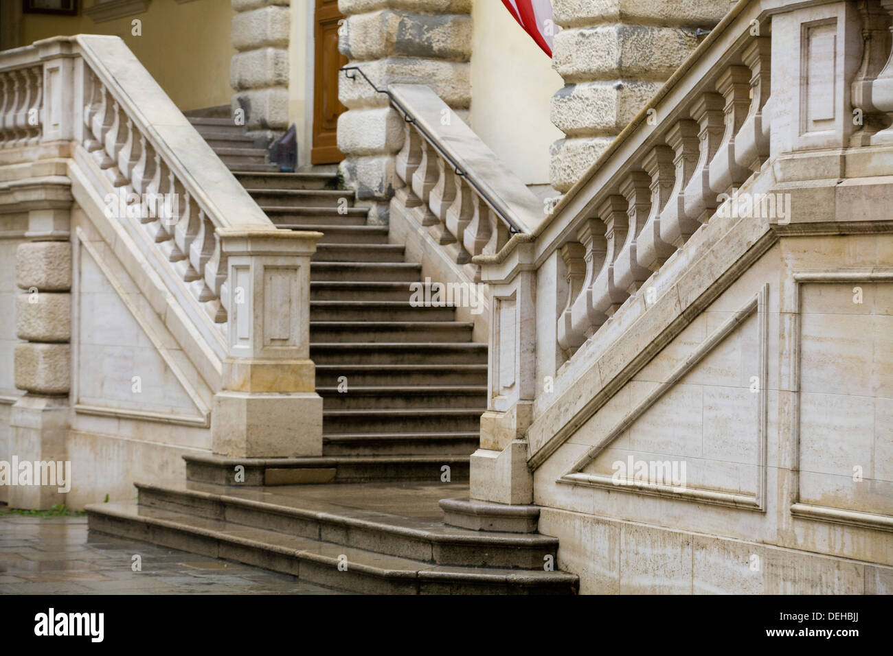 The Ambassadors stairs in the Swiss courtyard of the Hofburg Palace ...
