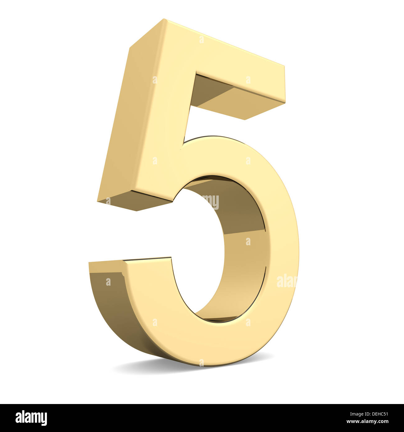 Golden number 5 hi-res stock photography and images - Alamy