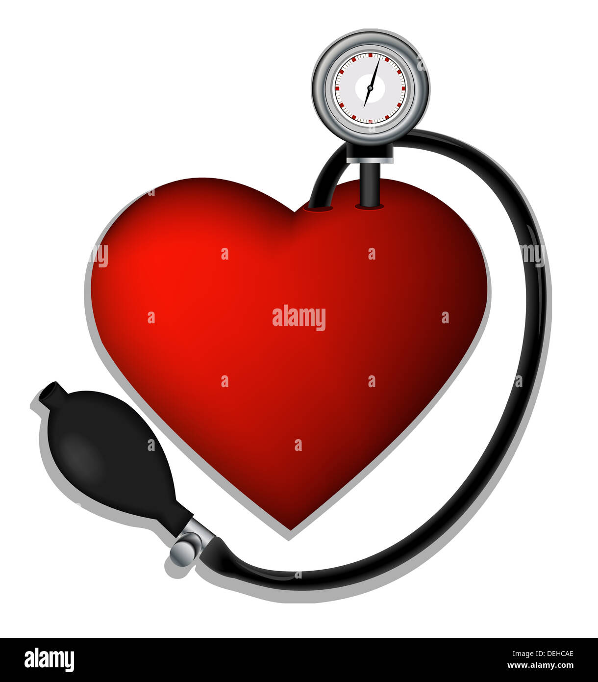 Heart medical illustration Cut Out Stock Images & Pictures - Alamy