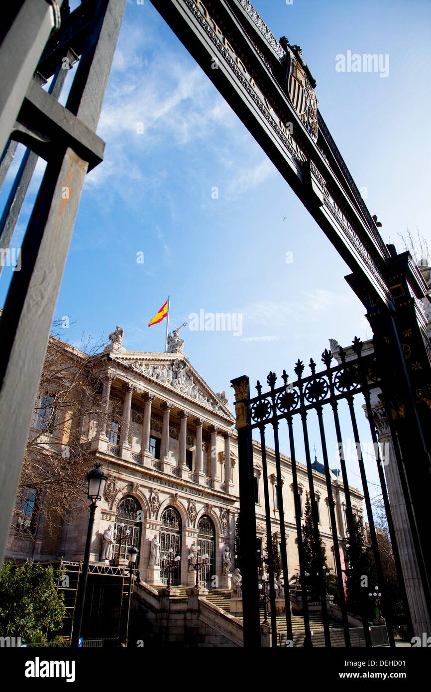 Archeological National Museum in Paseo de Recoletos, Madrid, Spain ...