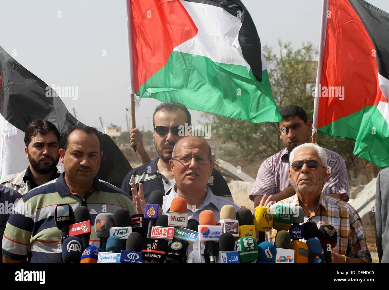 Gaza City, Gaza Strip, Palestinian Territory. 19th Sep, 2013. Head of ...