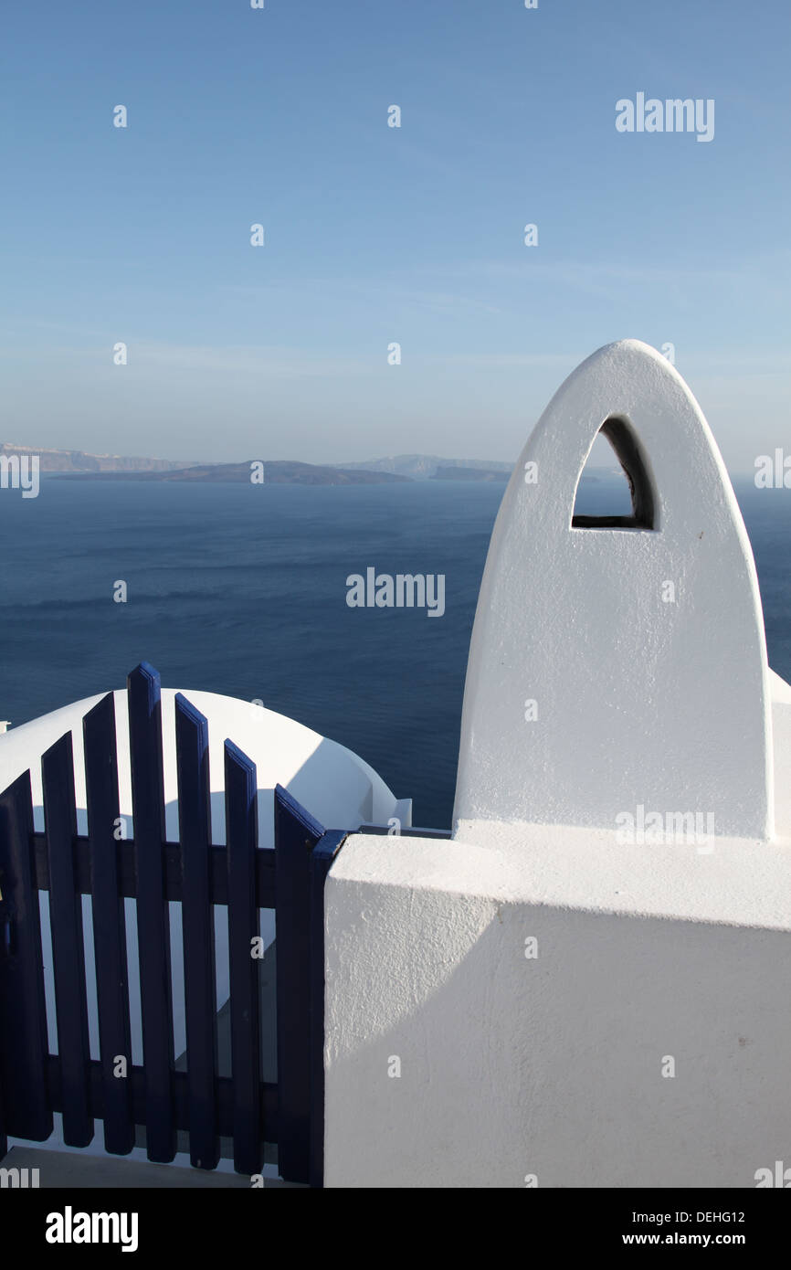 Santorini gate hi-res stock photography and images - Alamy
