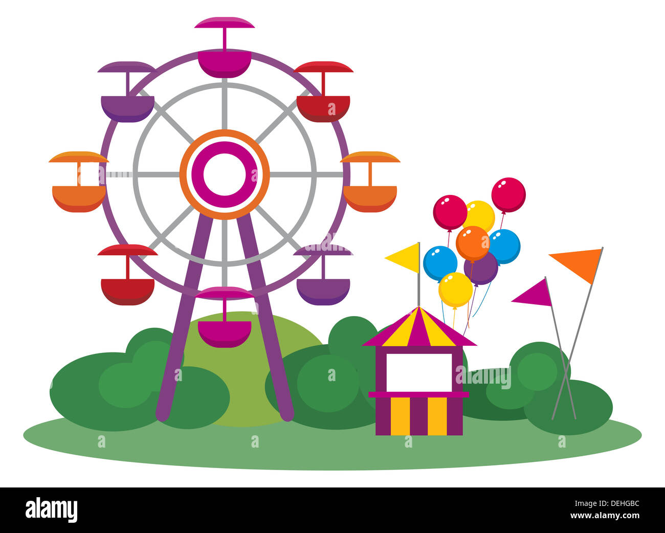 Theme park fun Cut Out Stock Images & Pictures - Alamy