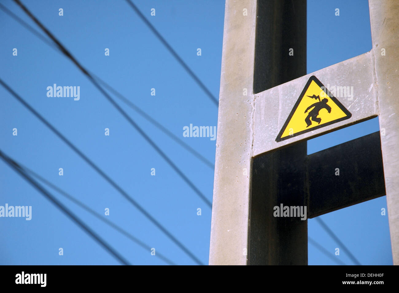 High Tension Danger Death Sign Stock Photos & High Tension Danger Death ...