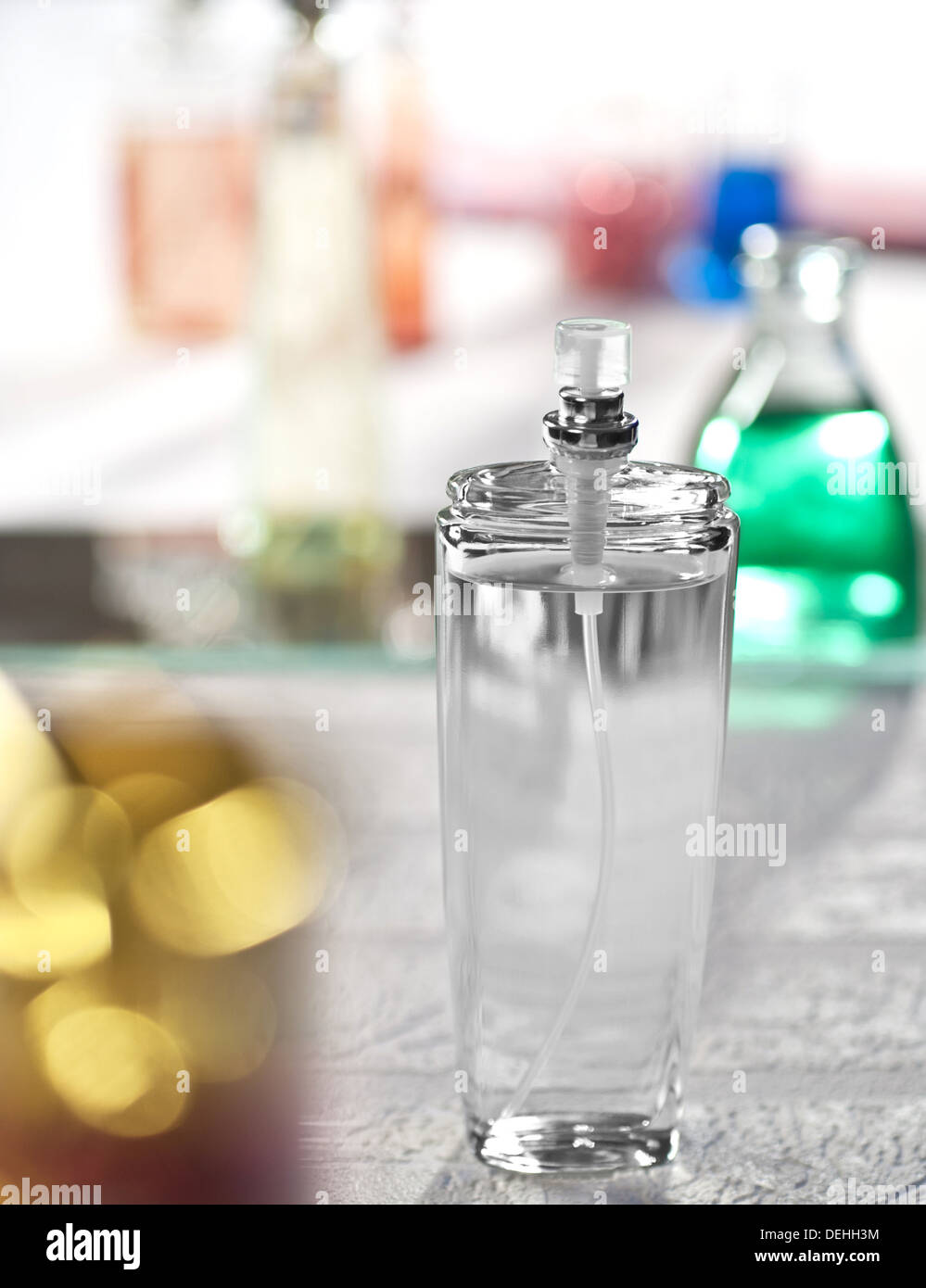 perfumes in the bathroom Stock Photo - Alamy