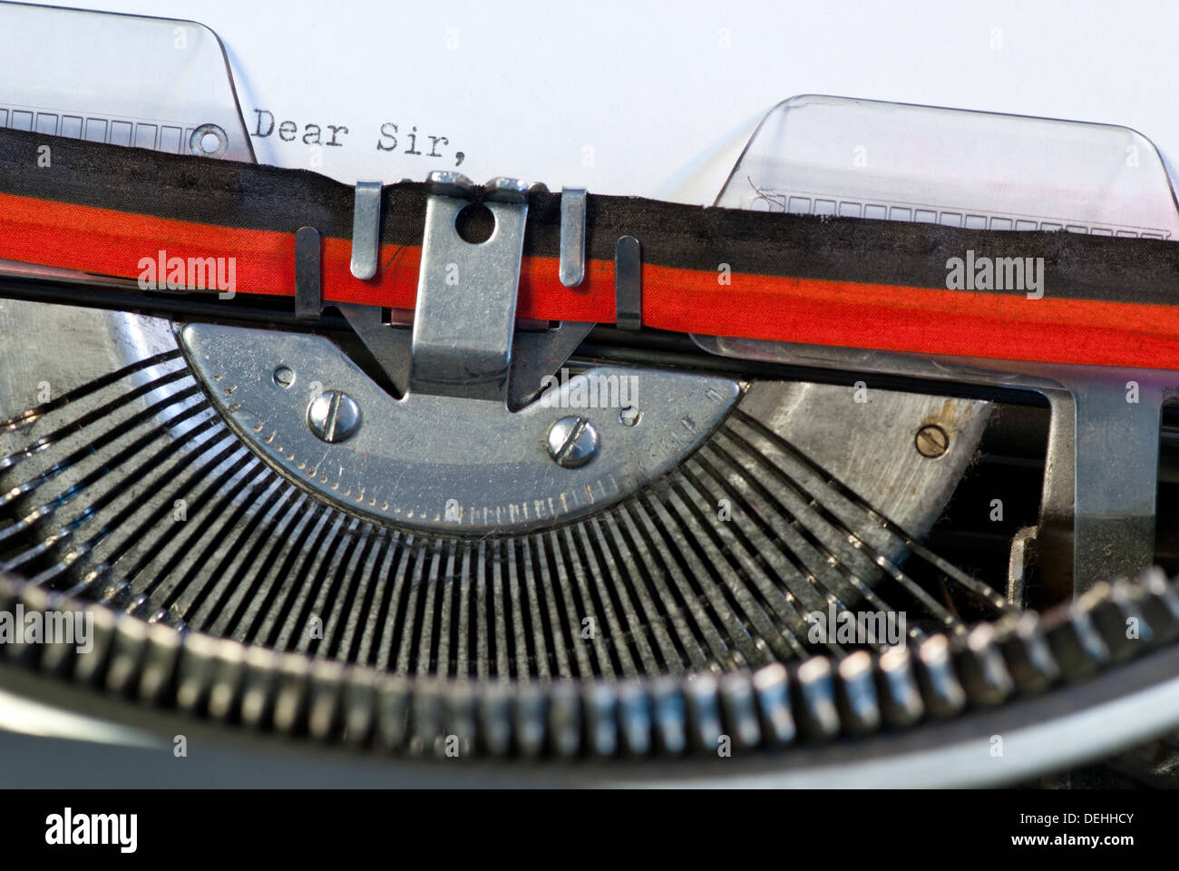 detail of typewriter Stock Photo - Alamy