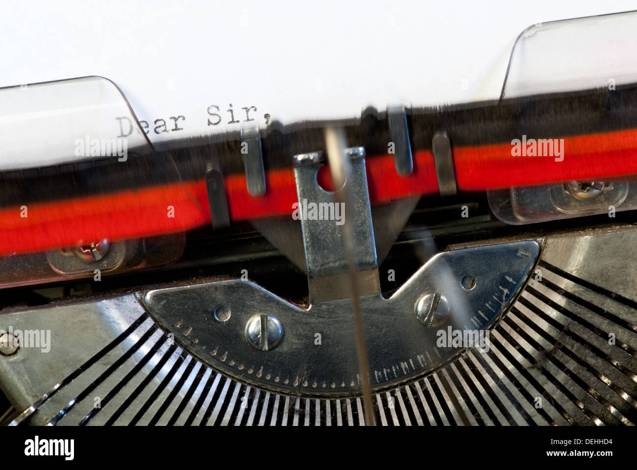 detail of typewriter Stock Photo - Alamy