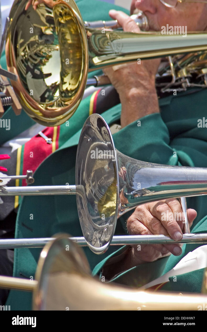 Trombone close up hi-res stock photography and images - Alamy