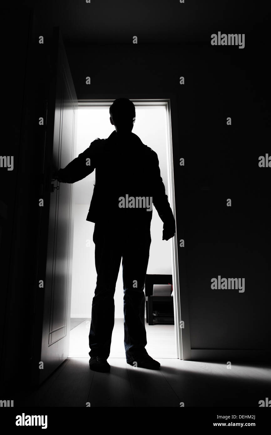 Entering house hi-res stock photography and images - Alamy