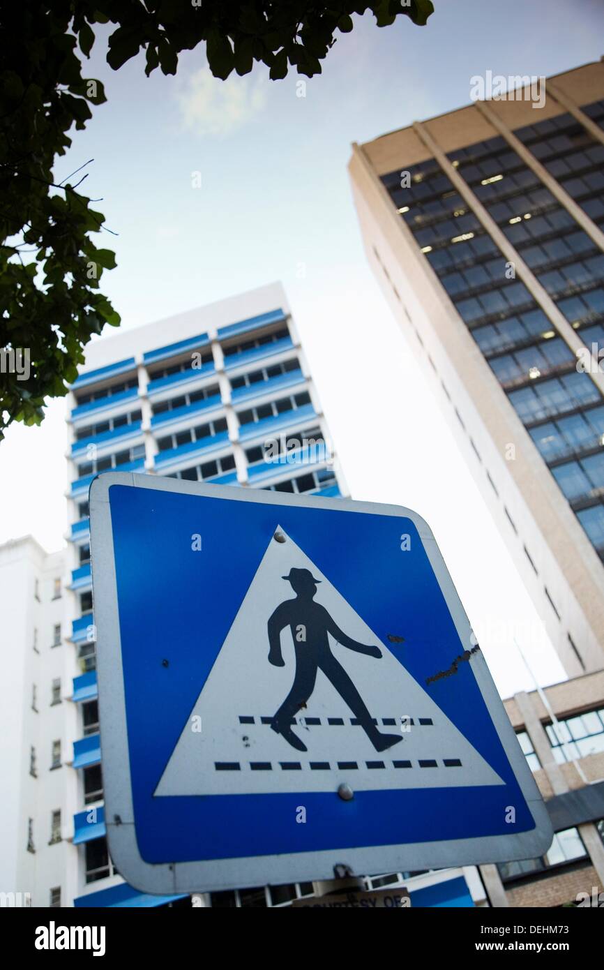 Nairobi road sign hi-res stock photography and images - Alamy