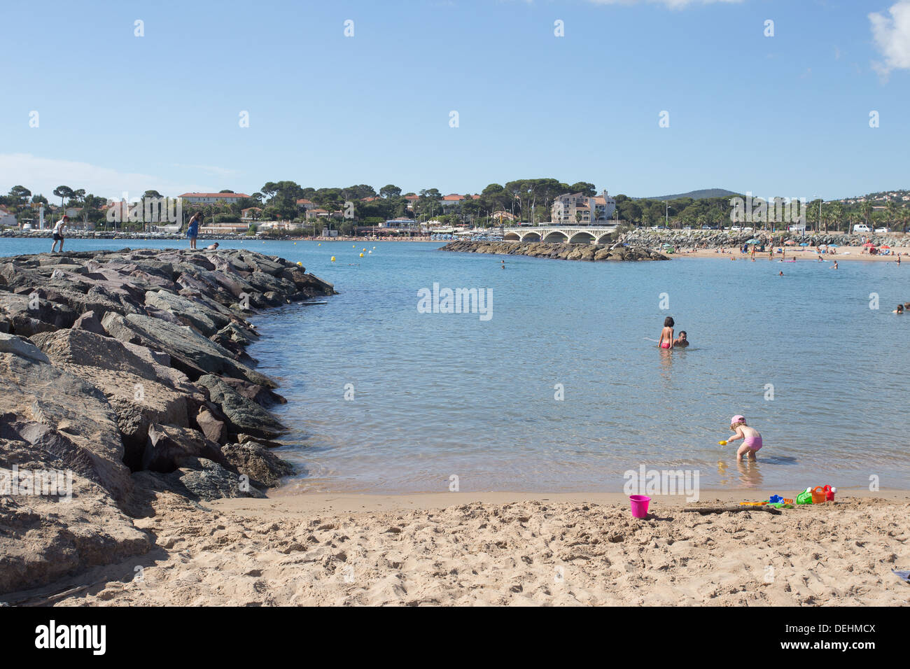 Frejus Cote d'Azur French Riviera France beach Stock Photo - Alamy