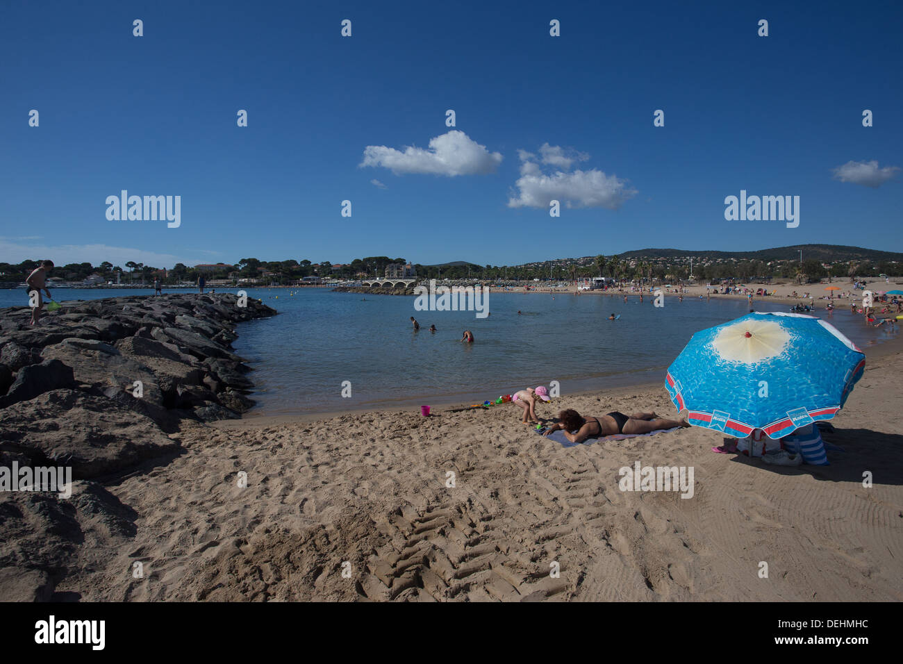 Frejus Cote d'Azur French Riviera France beach Stock Photo - Alamy