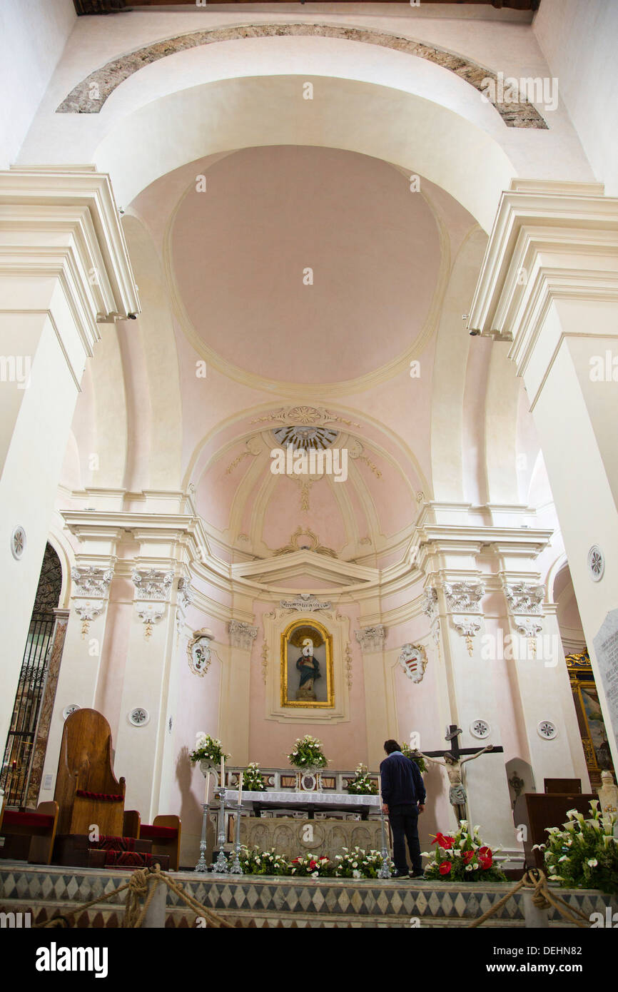 Interiors of a church, Duomo di Ravello, Ravello, Amalfi Coast, Salerno ...
