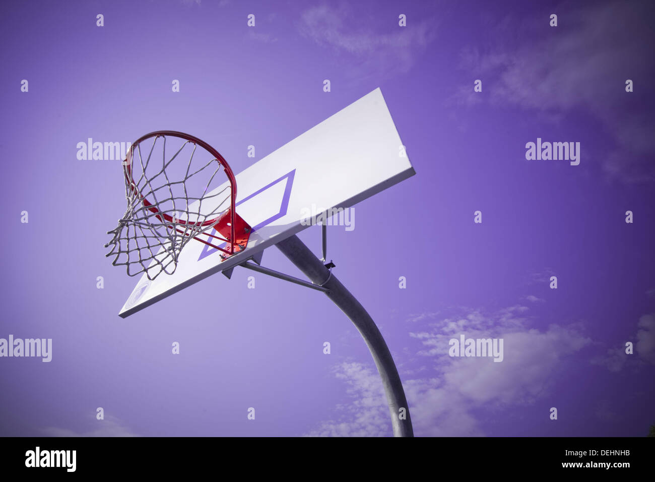 View from below backboard hi-res stock photography and images - Alamy